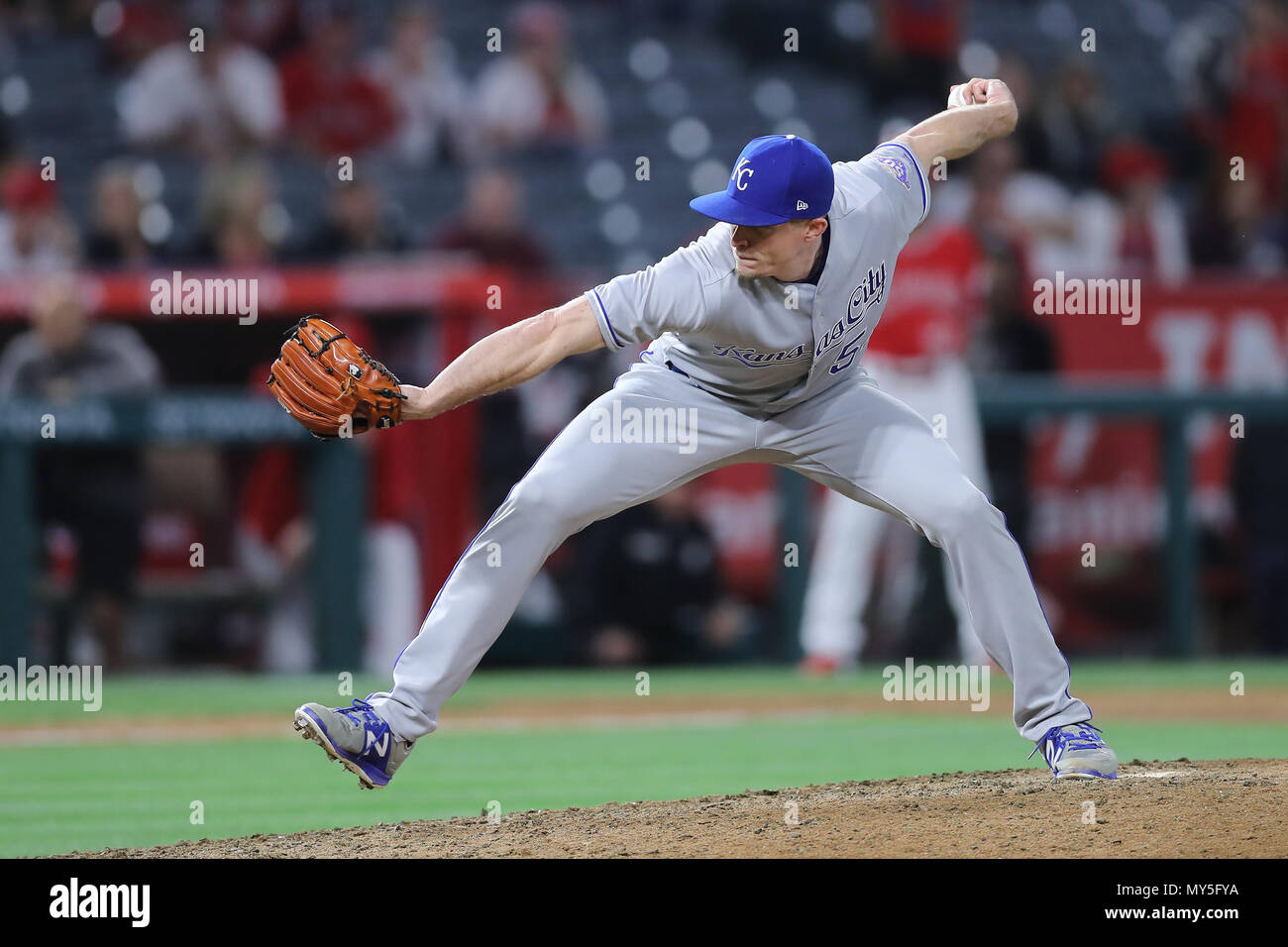 June 4, 2018: Kansas City Royals relief pitcher Tim Hill (54) pitches ...