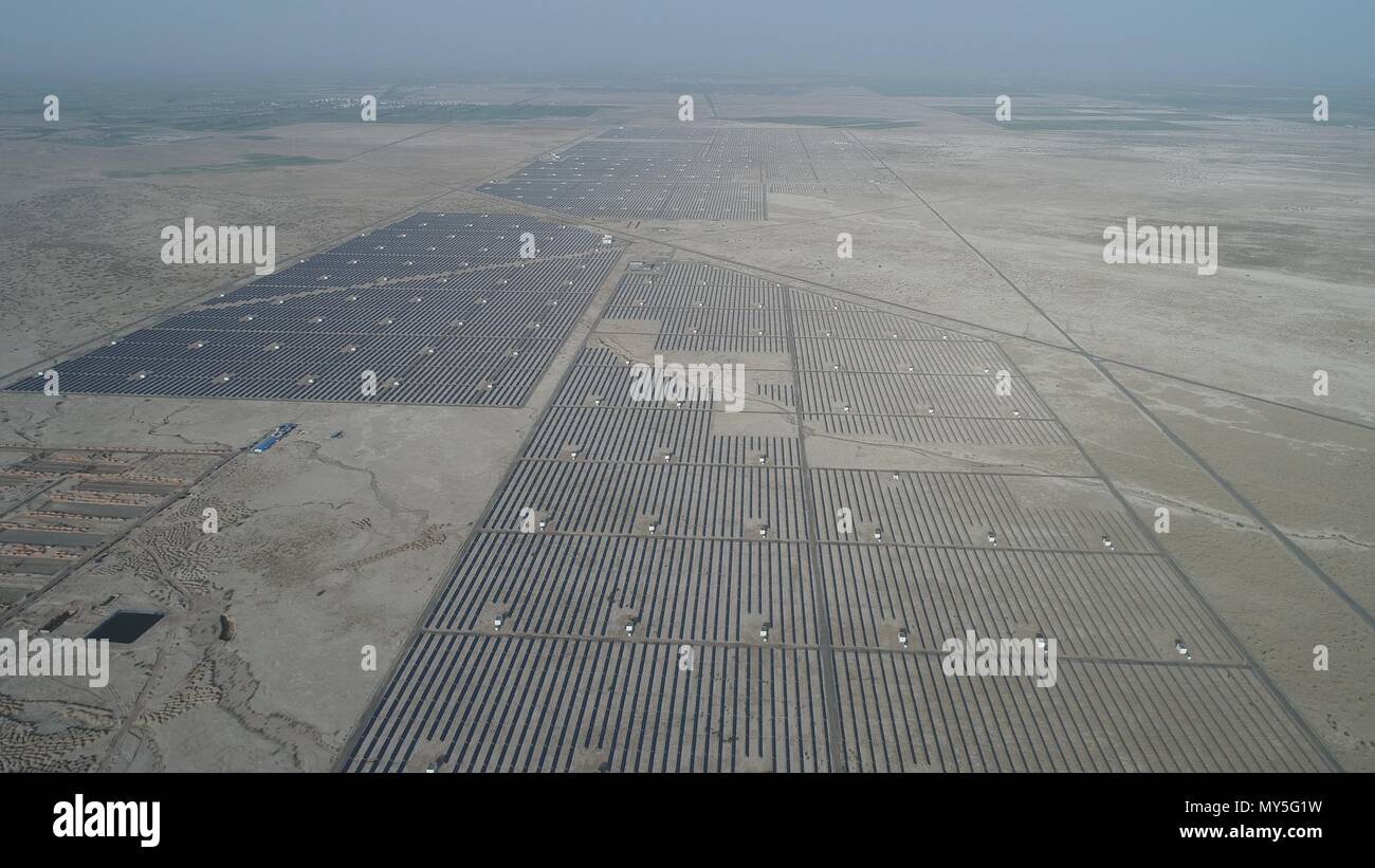Hami, Hami, China. 5th June, 2018. Hami, CHINA-5th June 2018: Aerial ...