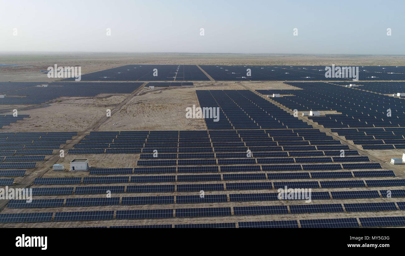 Hami, Hami, China. 5th June, 2018. Hami, CHINA-5th June 2018: Aerial ...