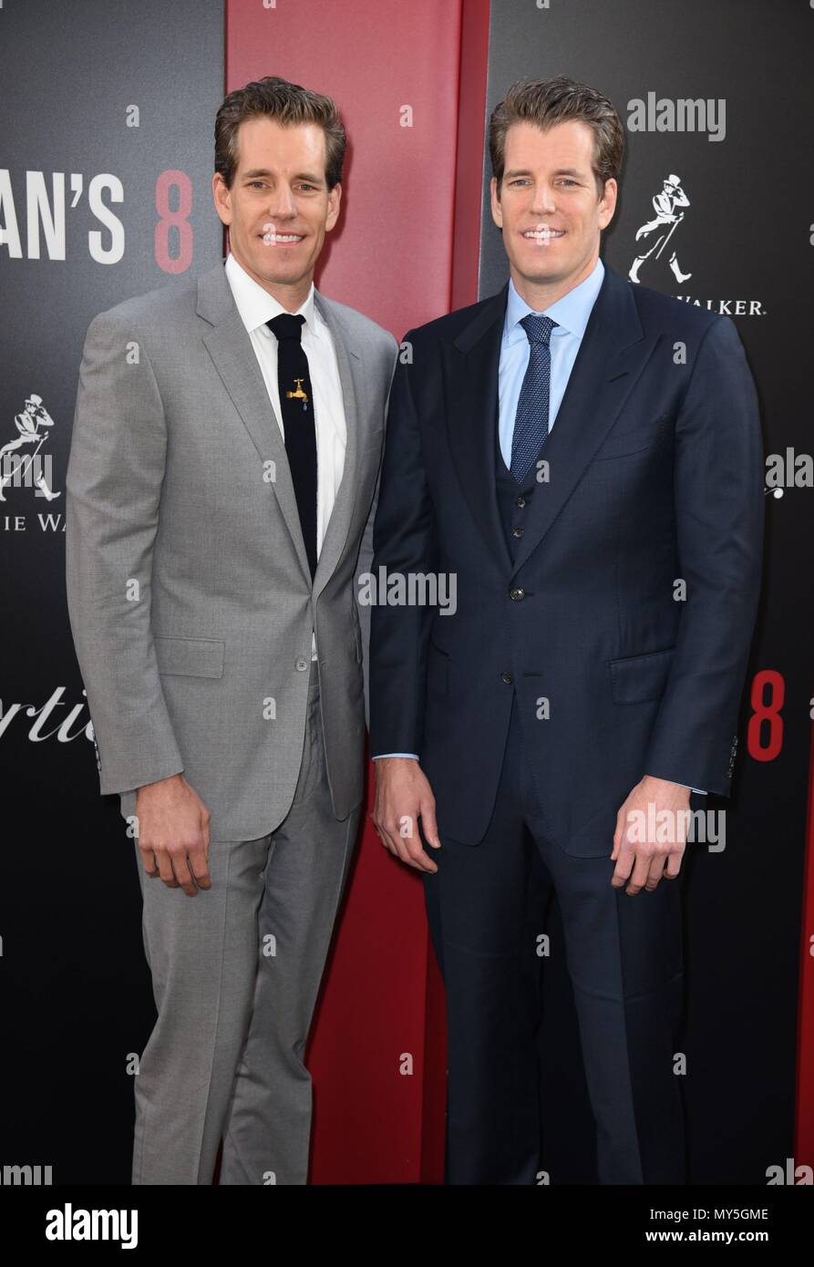 New York, NY, USA. 5th June, 2018. Cameron Winklevoss, Tyler Winklevoss ...