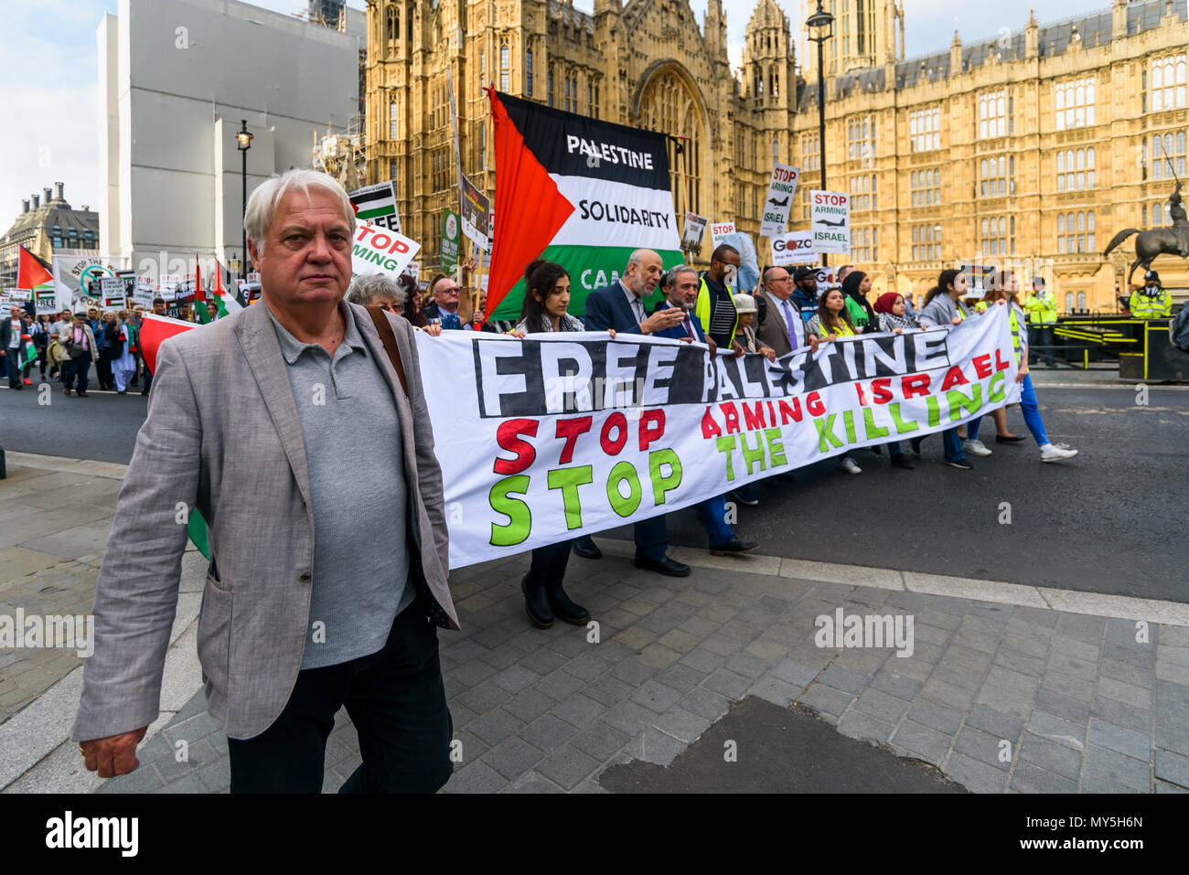 Supported by cnd uk and the muslim association of britain hi-res stock ...