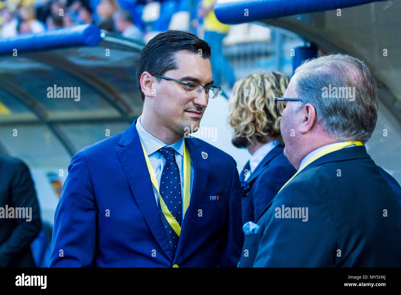 June 5, 2018: Razvan Burleanu - the President of the Romanian Football ...