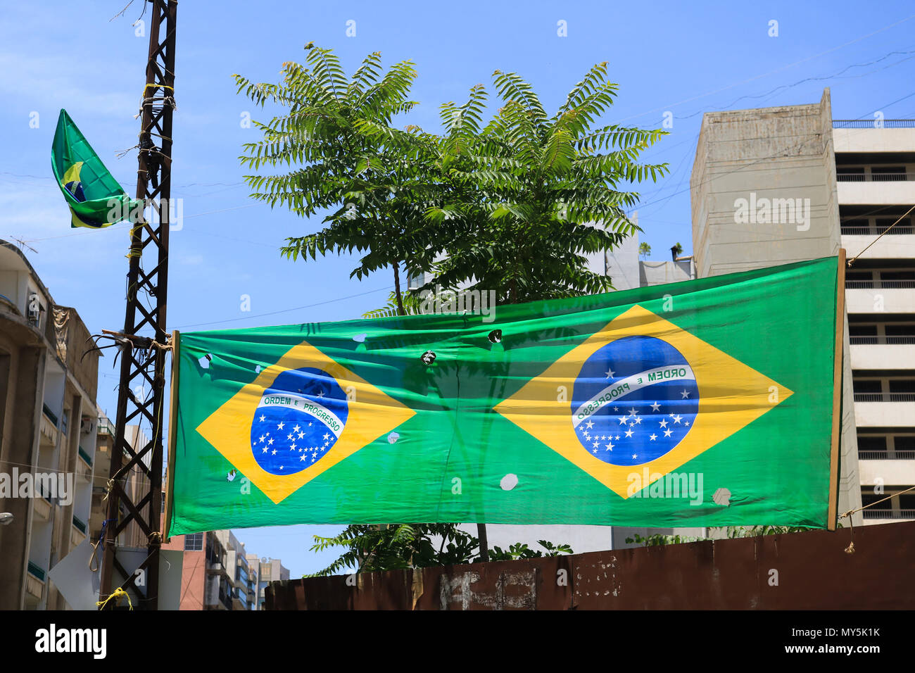 Brazil lebanon flag hi-res stock photography and images - Alamy
