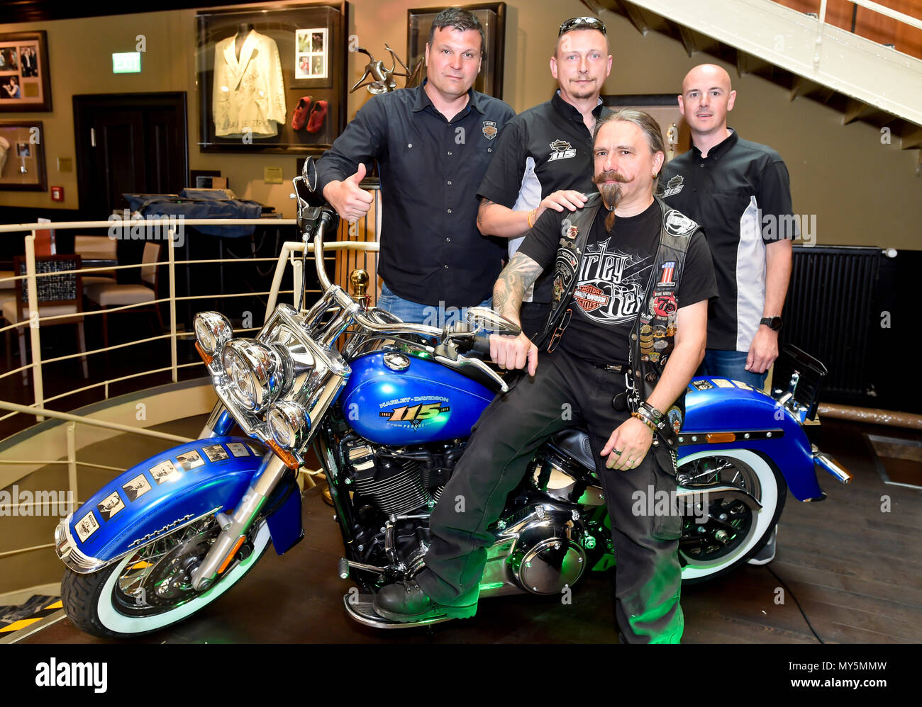 L-R Harley-Davidson Executive Director for Strategic Markets MARTIN ...