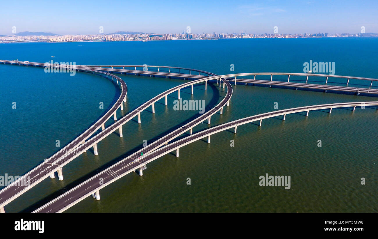 Jiaozhou bay bridge hi-res stock photography and images - Alamy