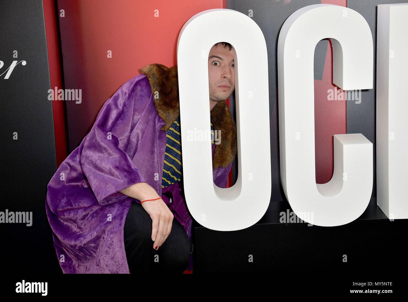 New York, NY, USA. 5th June, 2018. Ezra Miller at arrivals for OCEAN'S ...