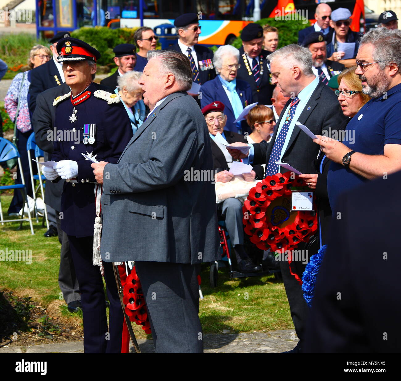 Portsmouth, UK. 6th June, 2018. Annual D Day service of remembrance ...