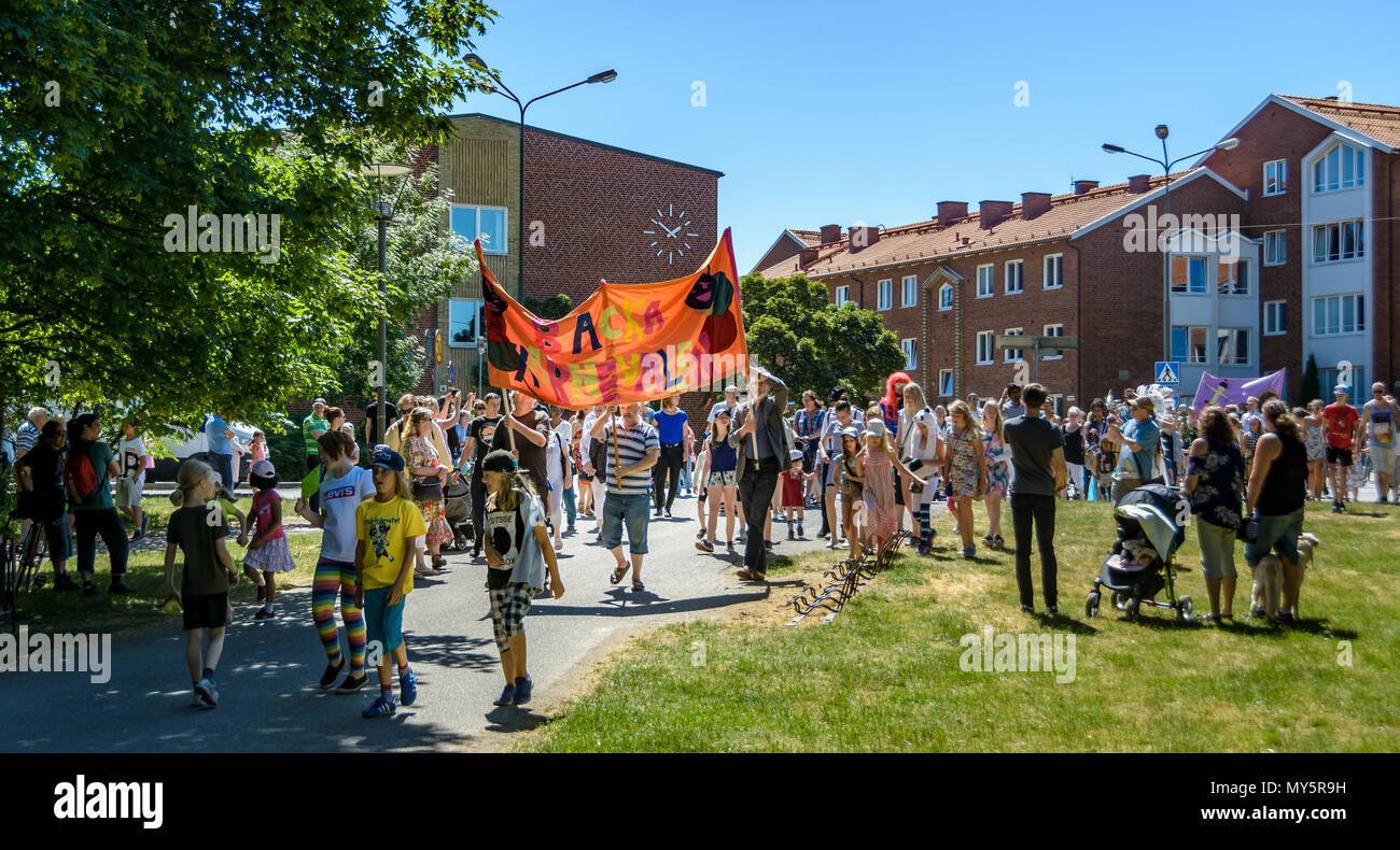 Malmö, Sweden. 6th June, 2018. Celebration of the Swedish National Day ...