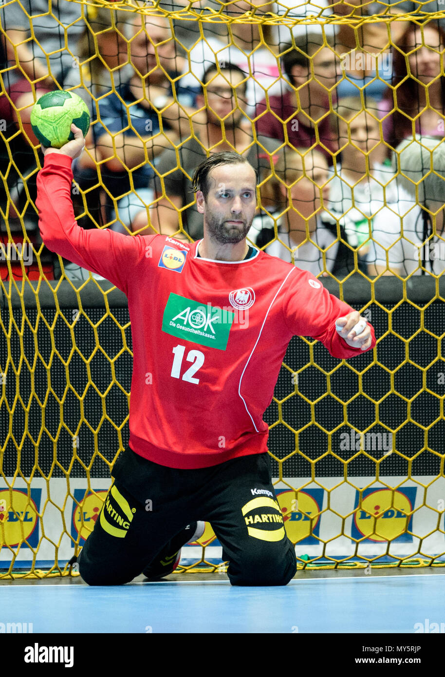 06 June 2018, Germany, Munich: Handball, men, international match ...