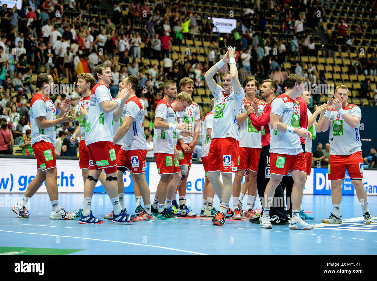 06 June 2018, Germany, Munich: Handball, men, international match ...