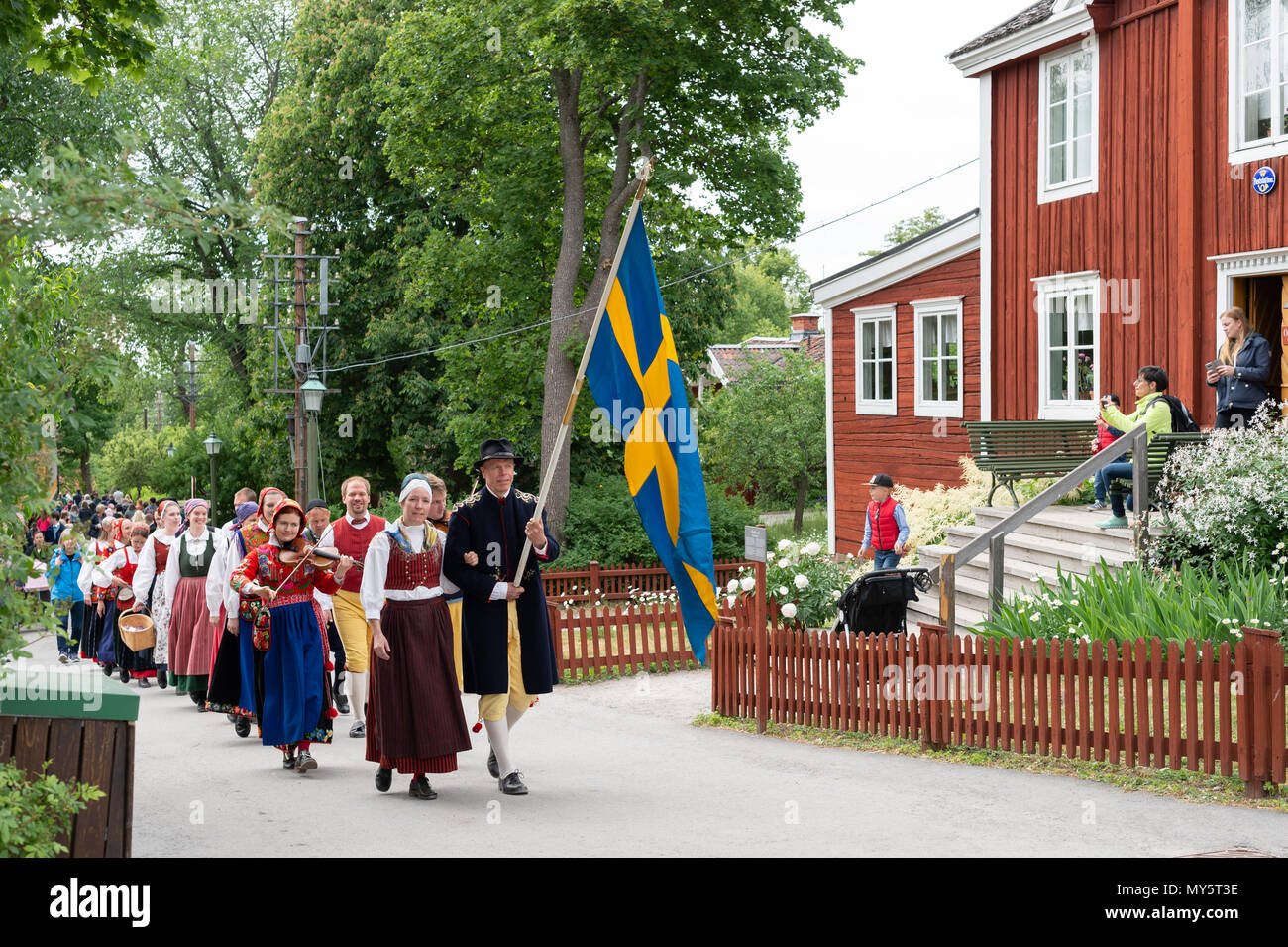 Stockholm, Sweden, June 6, 2018. Sweden's National Day celebration at ...