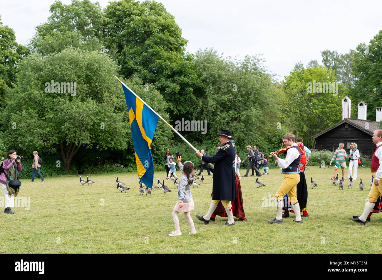 Stockholm, Sweden, June 6, 2018. Sweden's National Day celebration at ...