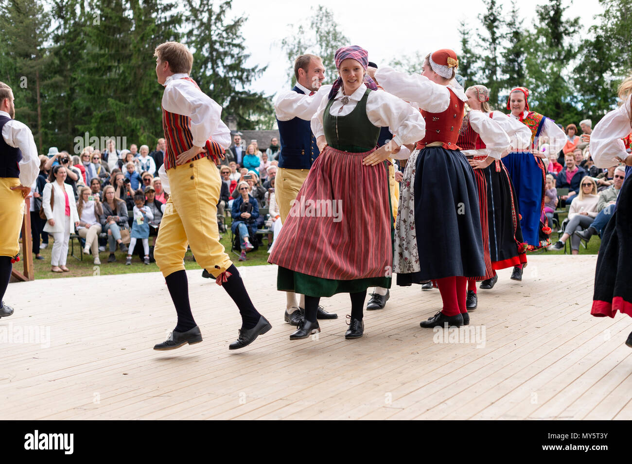 Stockholm, Sweden, June 6, 2018. Sweden's National Day celebration at ...