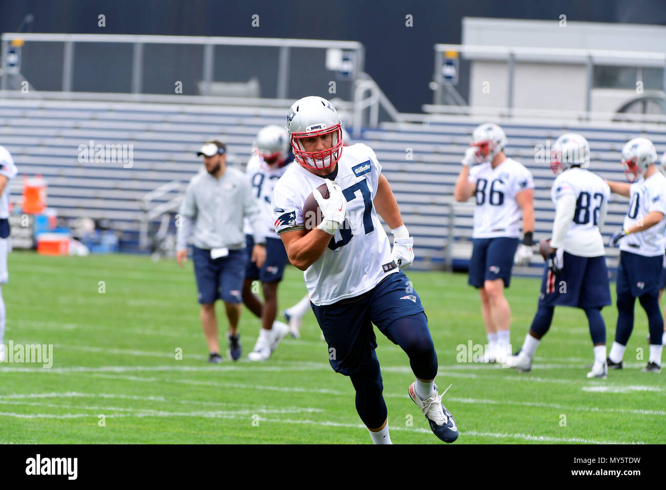 Foxborough, Massachusetts, USA. 6th June, 2018. New England Patriots ...