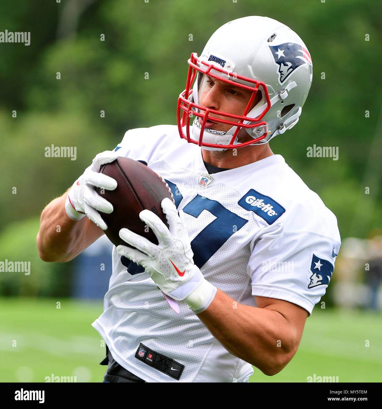 Foxborough, Massachusetts, USA. 6th June, 2018. New England Patriots ...