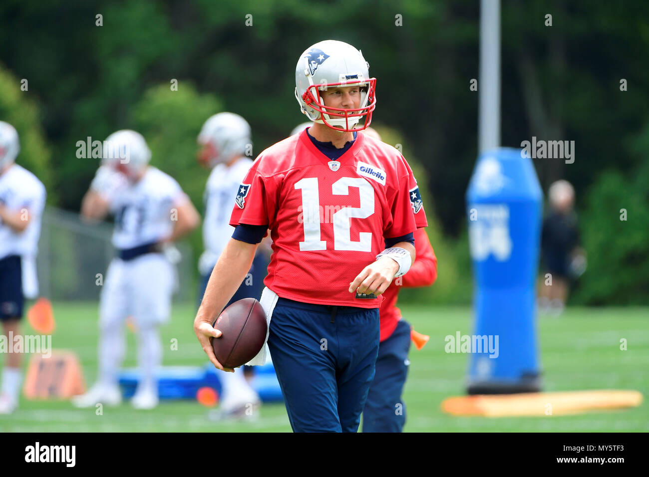 Foxborough, Massachusetts, USA. 6th June, 2018. New England Patriots ...