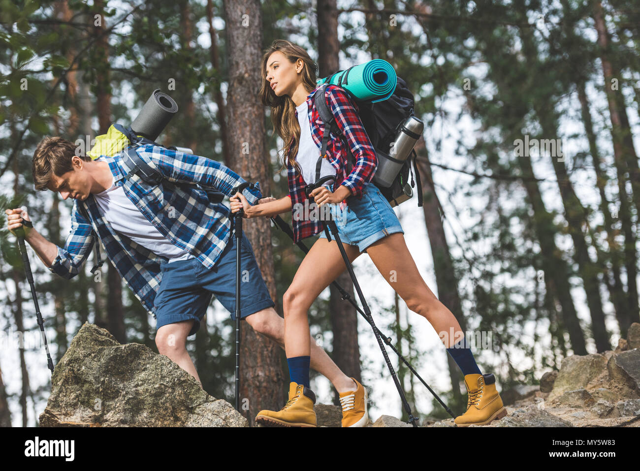 Exhausted hikers hi-res stock photography and images - Alamy