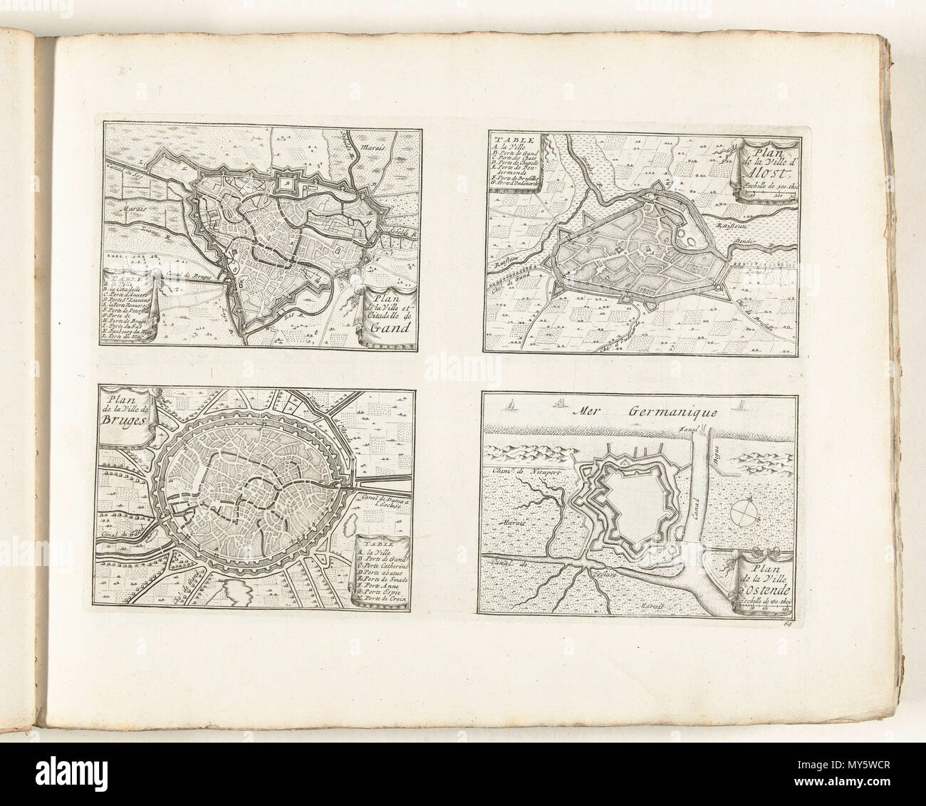 . English: Stadsplan, Gent, Brugge, Aalst, Oostende, Pieter Mortier ...