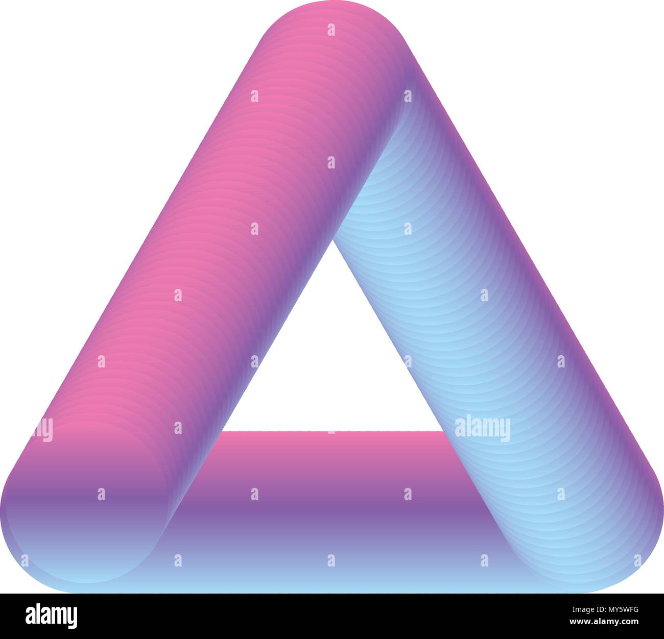 fluid abstract shape triangle neon design vector illustration Stock ...