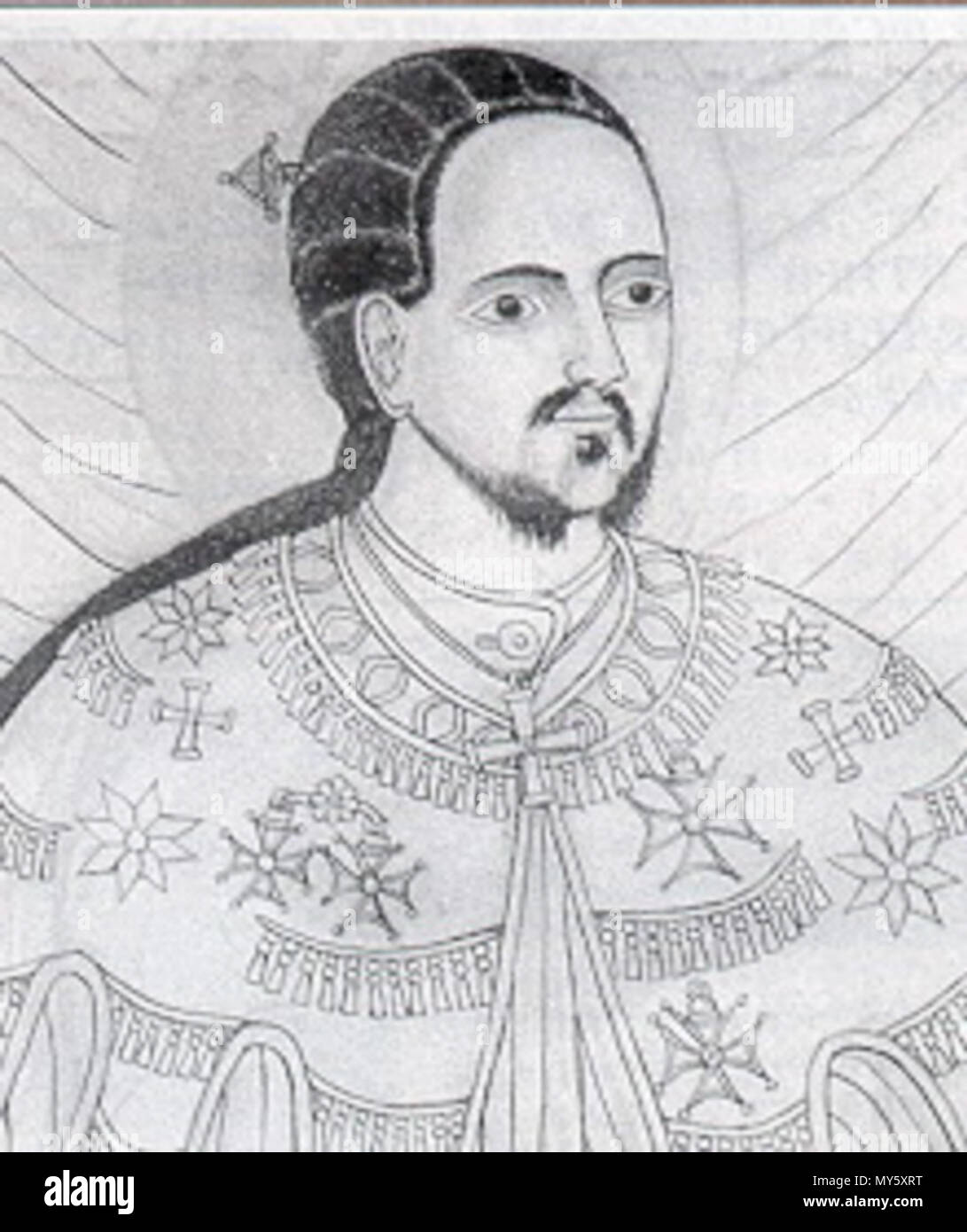 . English: Ethiopian portrait of Emperor Yohannes IV . 25 July 2006 ...