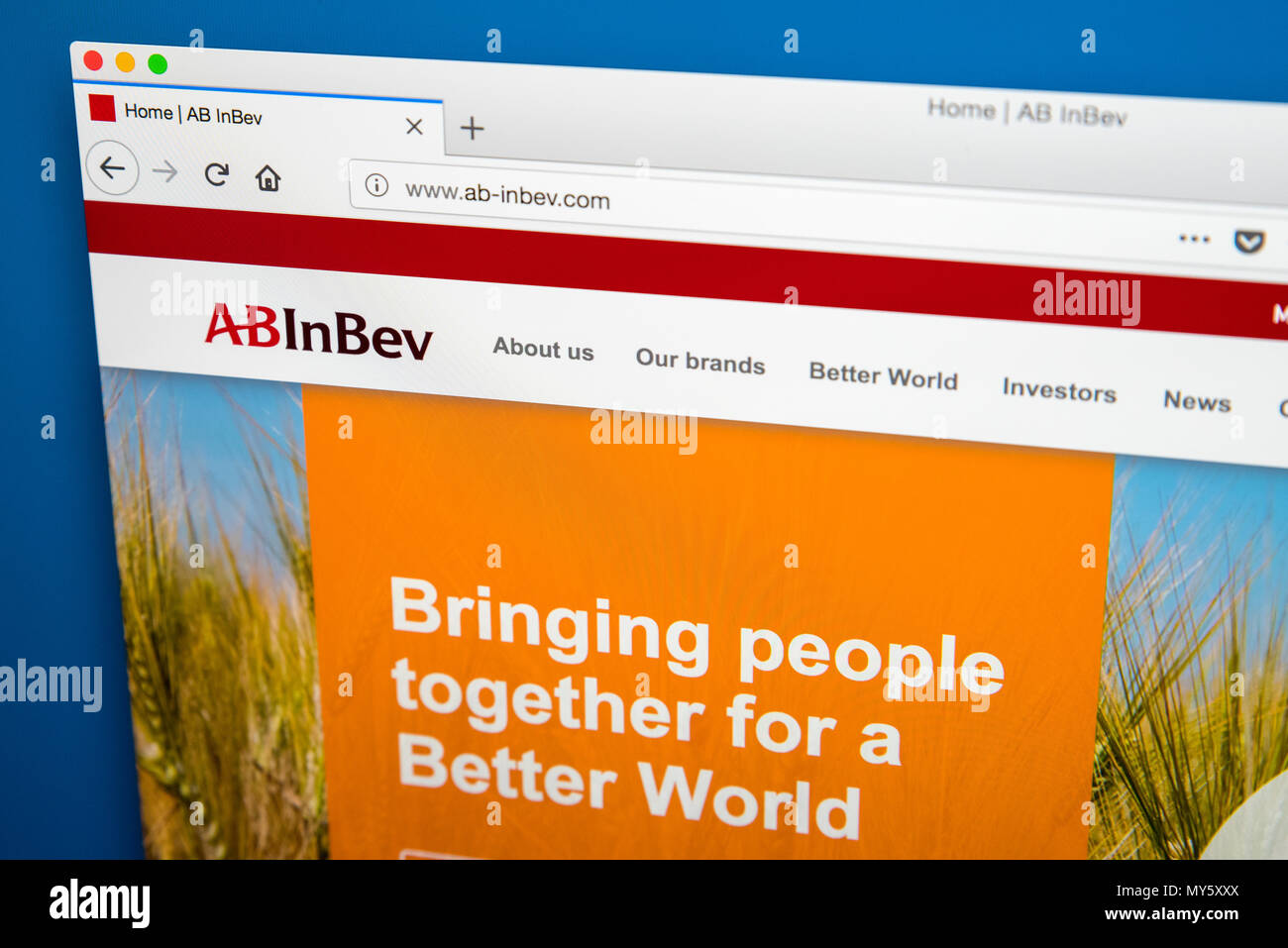 Anheuser busch inbev logo hi-res stock photography and images - Alamy