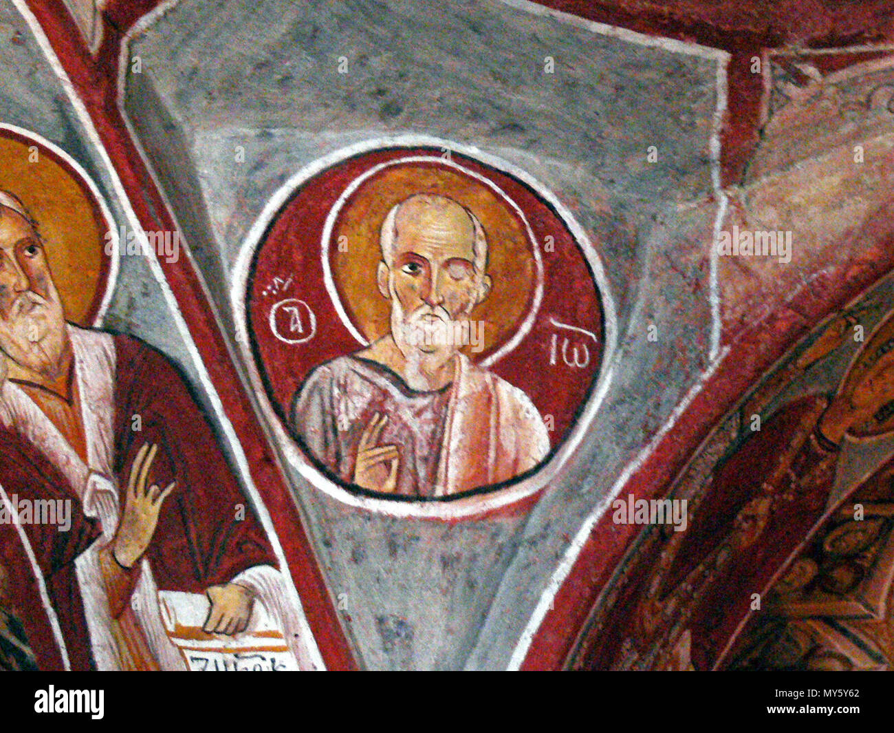 . English: John the Evangelist Deutsch: Evangelist Johannes . 11th century 159 Elmali - Fresco ...