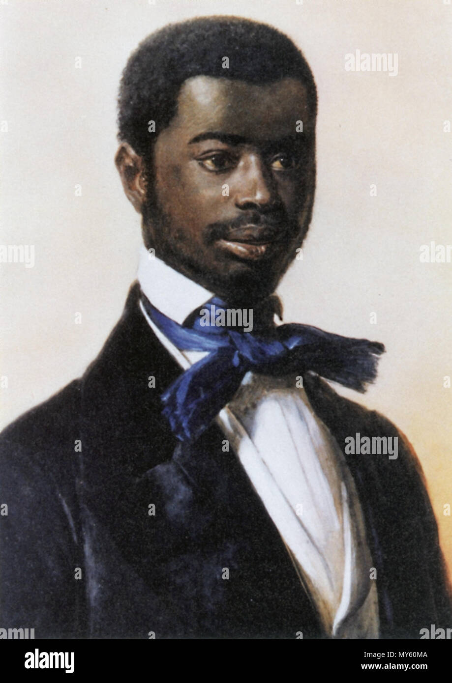 . English: Portrait of Aquasi Boachi in the Bergakademie in Freiberg ...