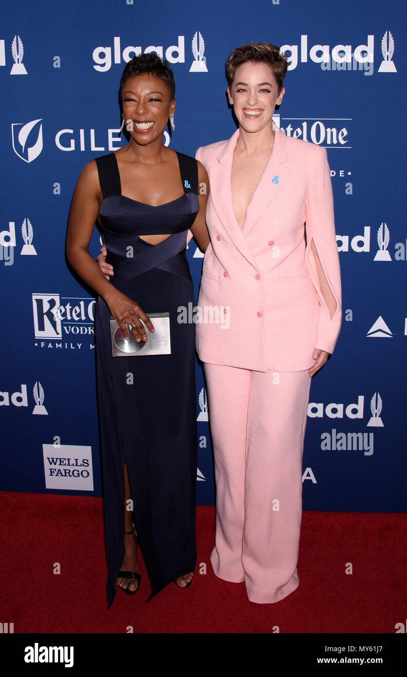 29th Annual GLAAD Media Awards Featuring: Samira Wiley, Lauren Morelli ...