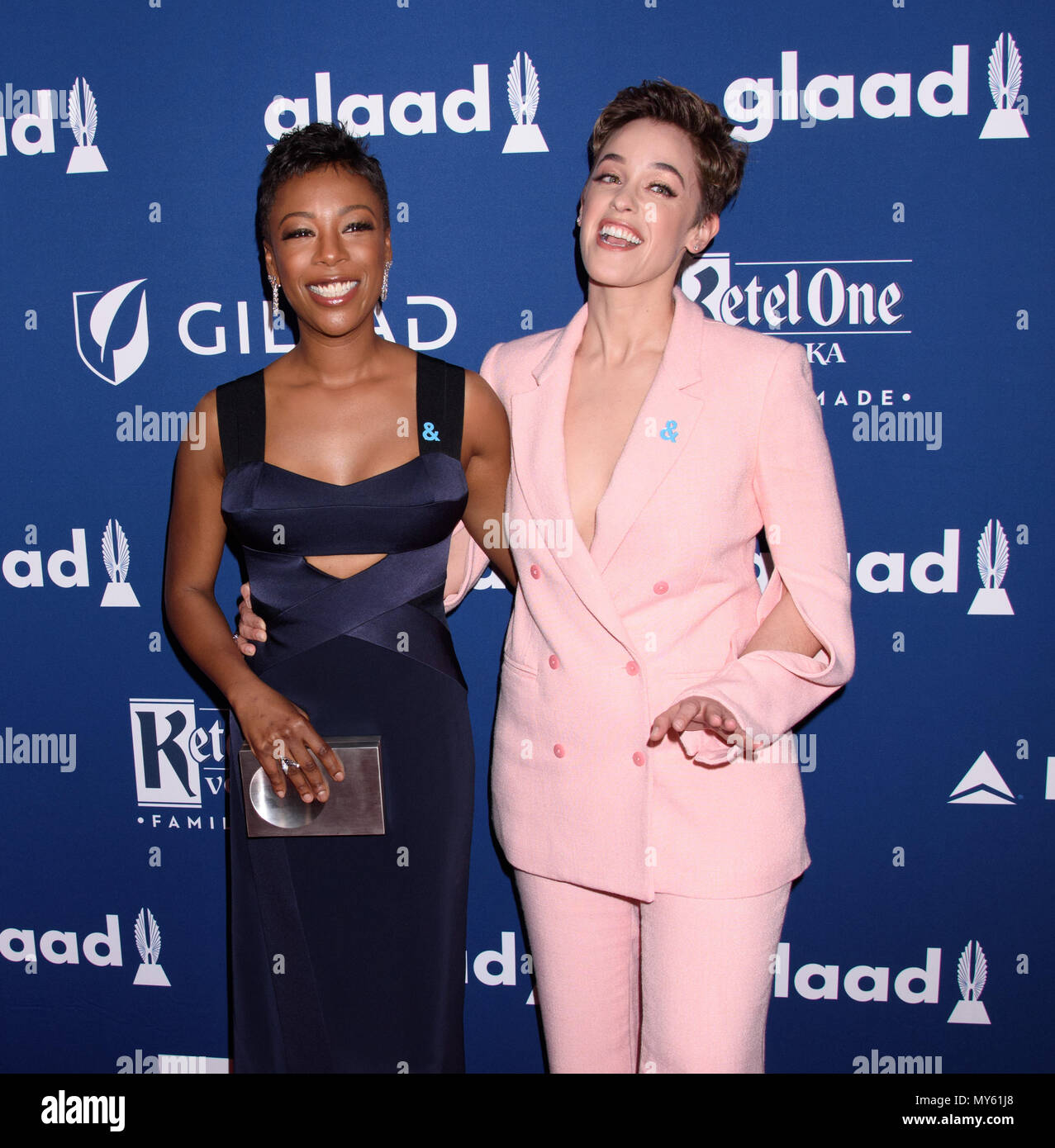 29th Annual GLAAD Media Awards Featuring: Samira Wiley, Lauren Morelli ...