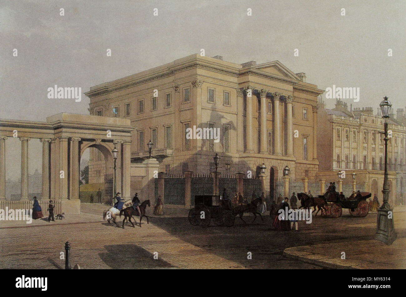 . English: Apsley House, Westminster. The Duke of Wellington's London ...
