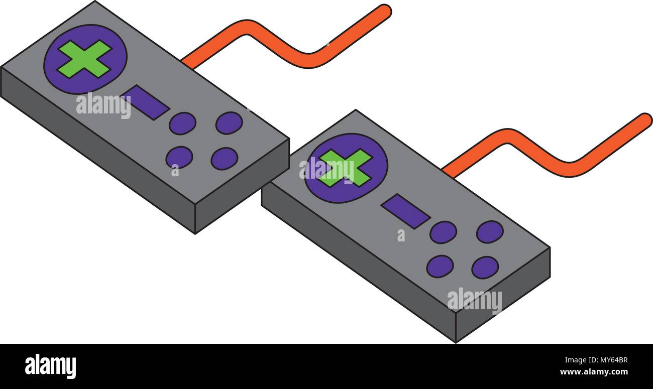Joystick controllers Stock Vector Images - Alamy
