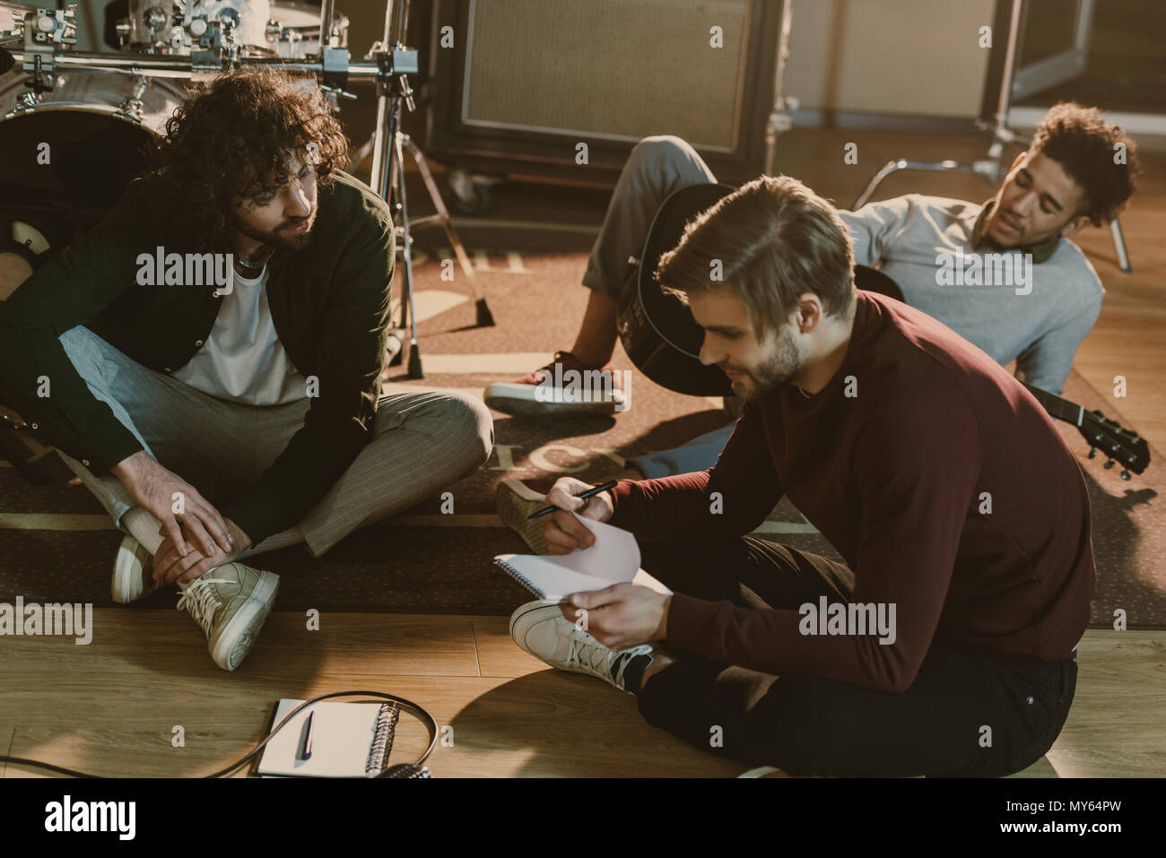 Band writing hi-res stock photography and images - Alamy