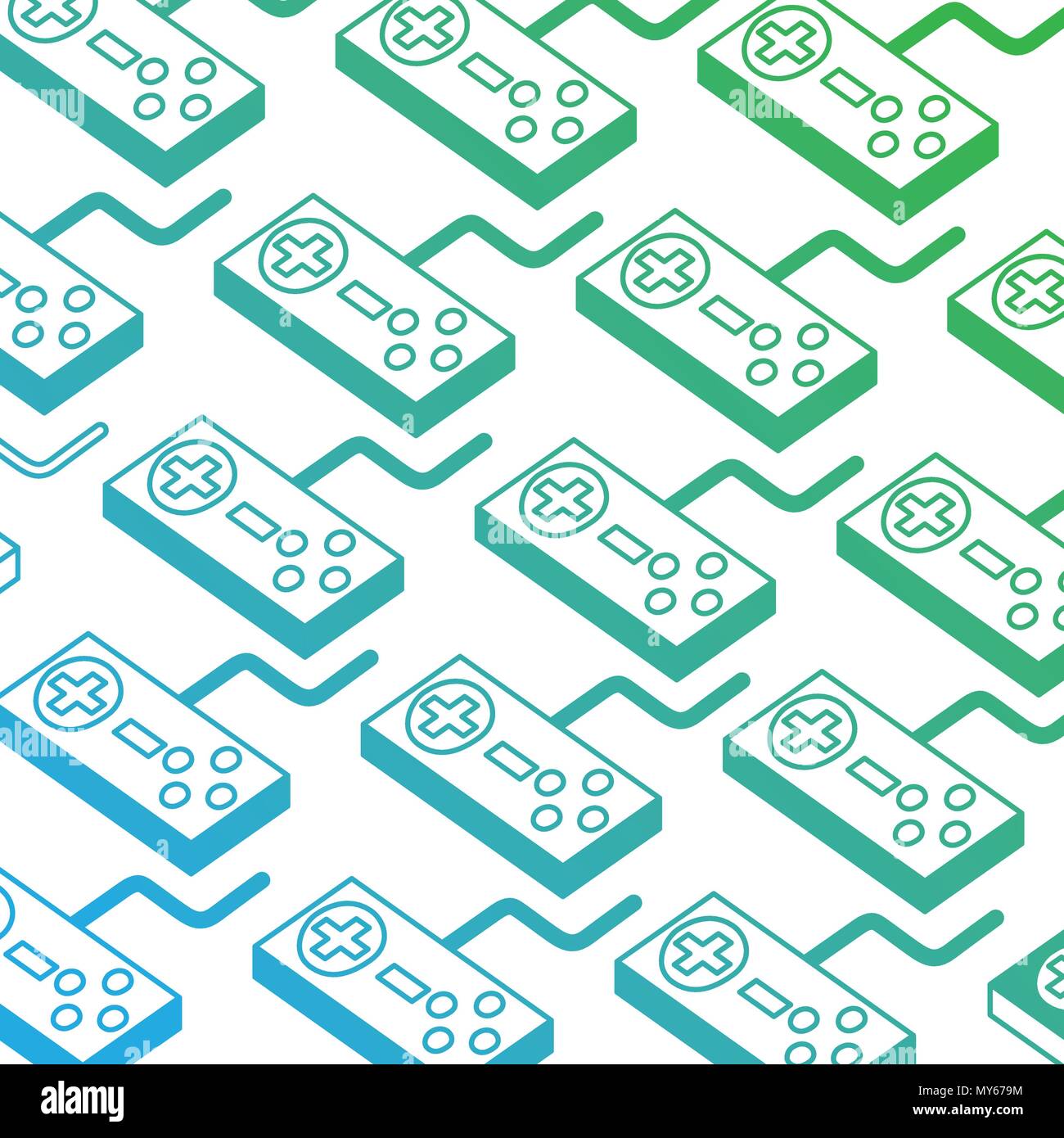 game control isometric pattern background Stock Vector Image & Art - Alamy