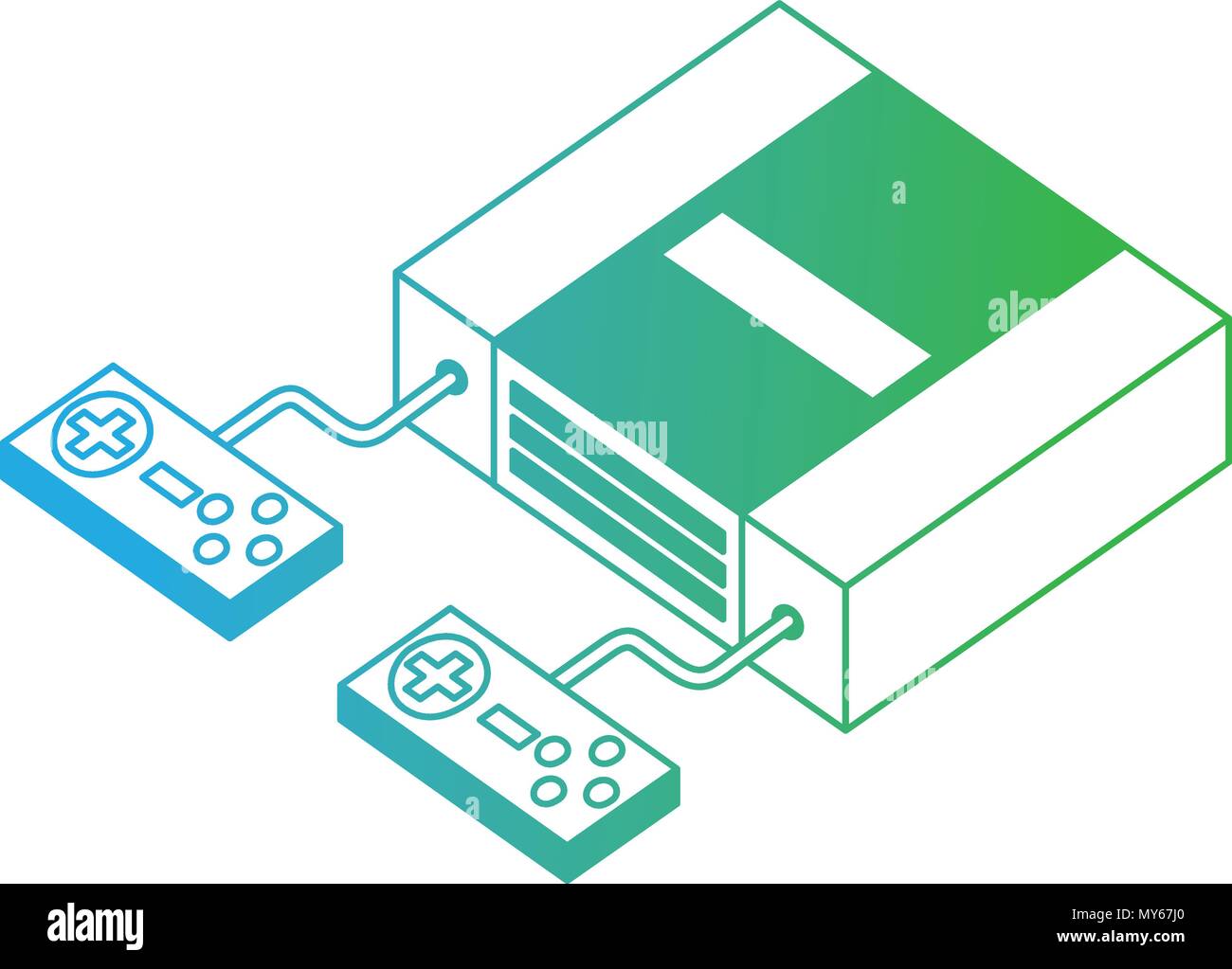 video game console isometric Stock Vector Image & Art - Alamy