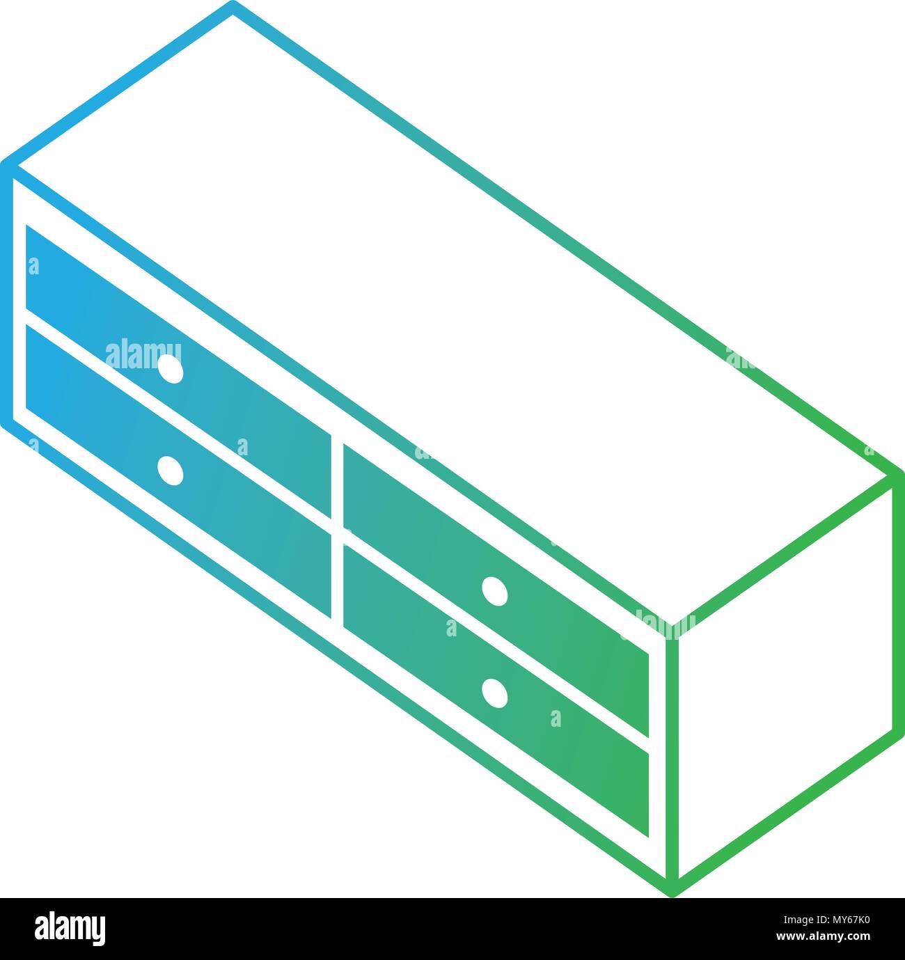 wooden cabinet isometric icon Stock Vector Image & Art - Alamy