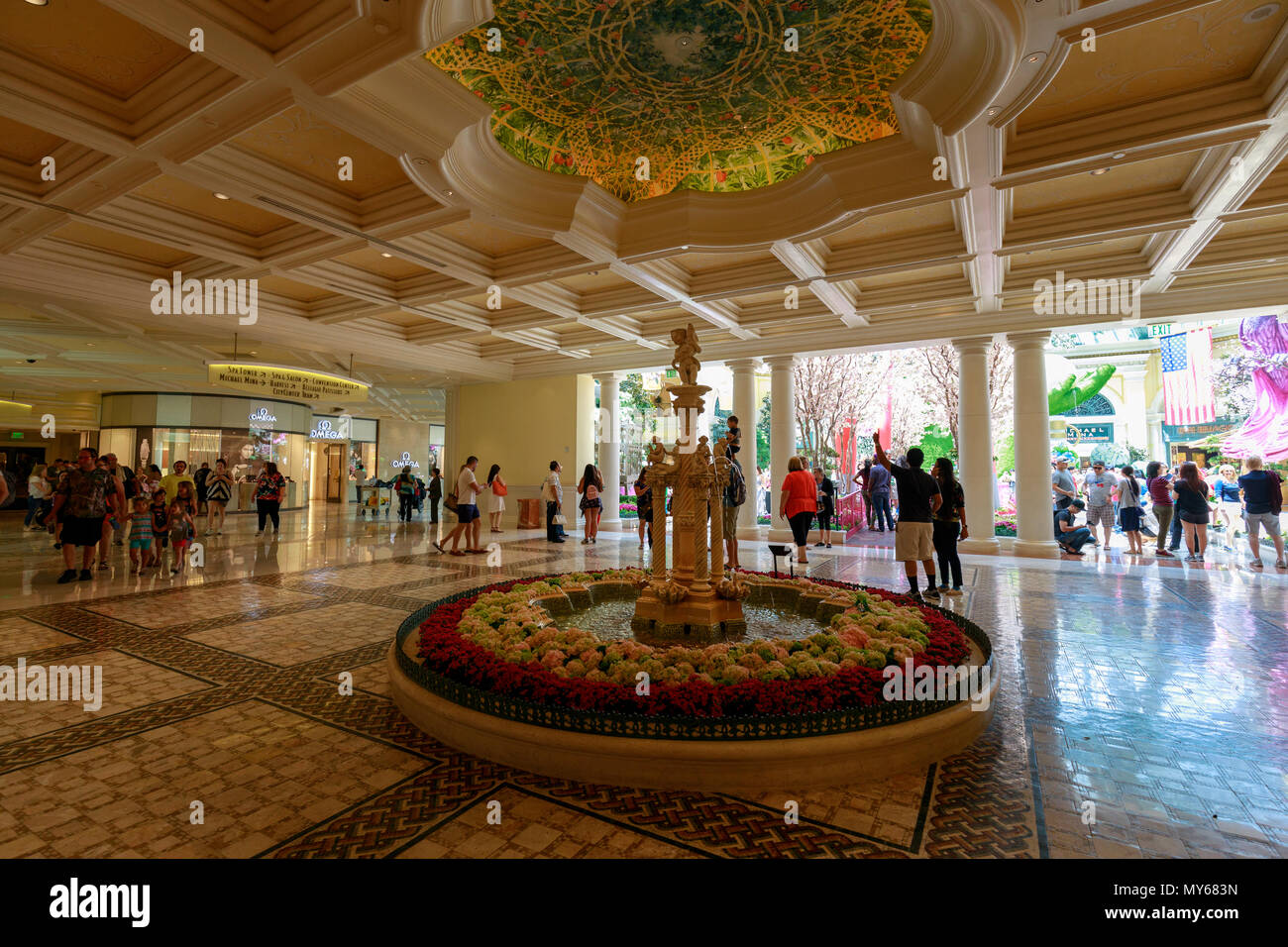 Las Vegas, Nevada - May 28, 2018 : Interior of Bellagio, a resort ...