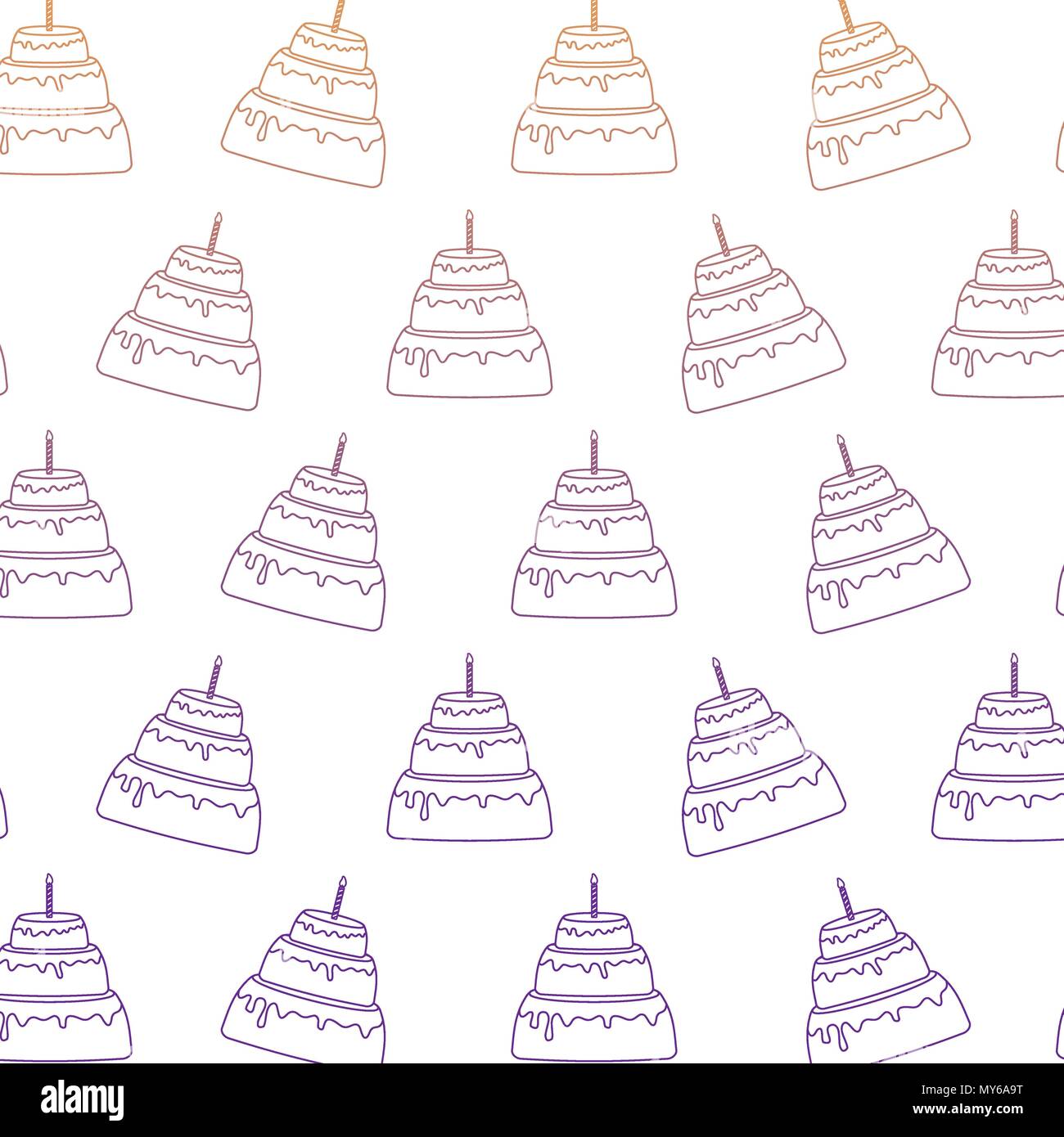 background of sweet cakes pattern, vector illustration Stock Vector ...