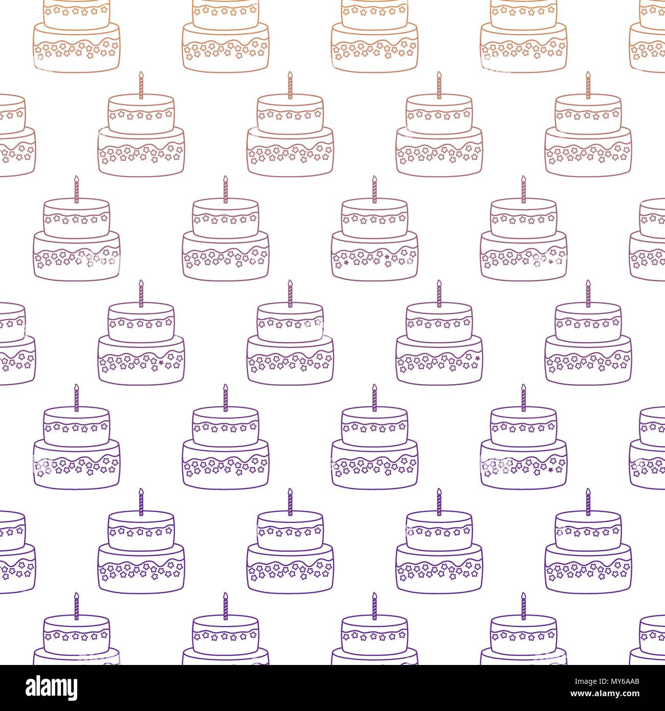 Background of birthday cake design, vector illustration Stock Vector ...