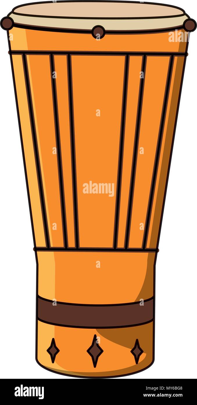 samba drum icon over white background, vector illustration Stock Vector ...