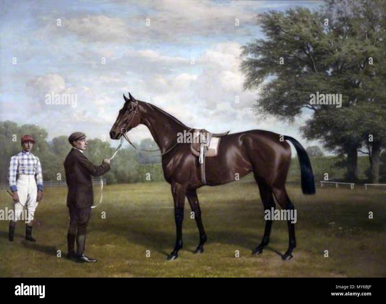 . English: Painting of British racehorse Cherry Lass by Emil Adam (1843 ...