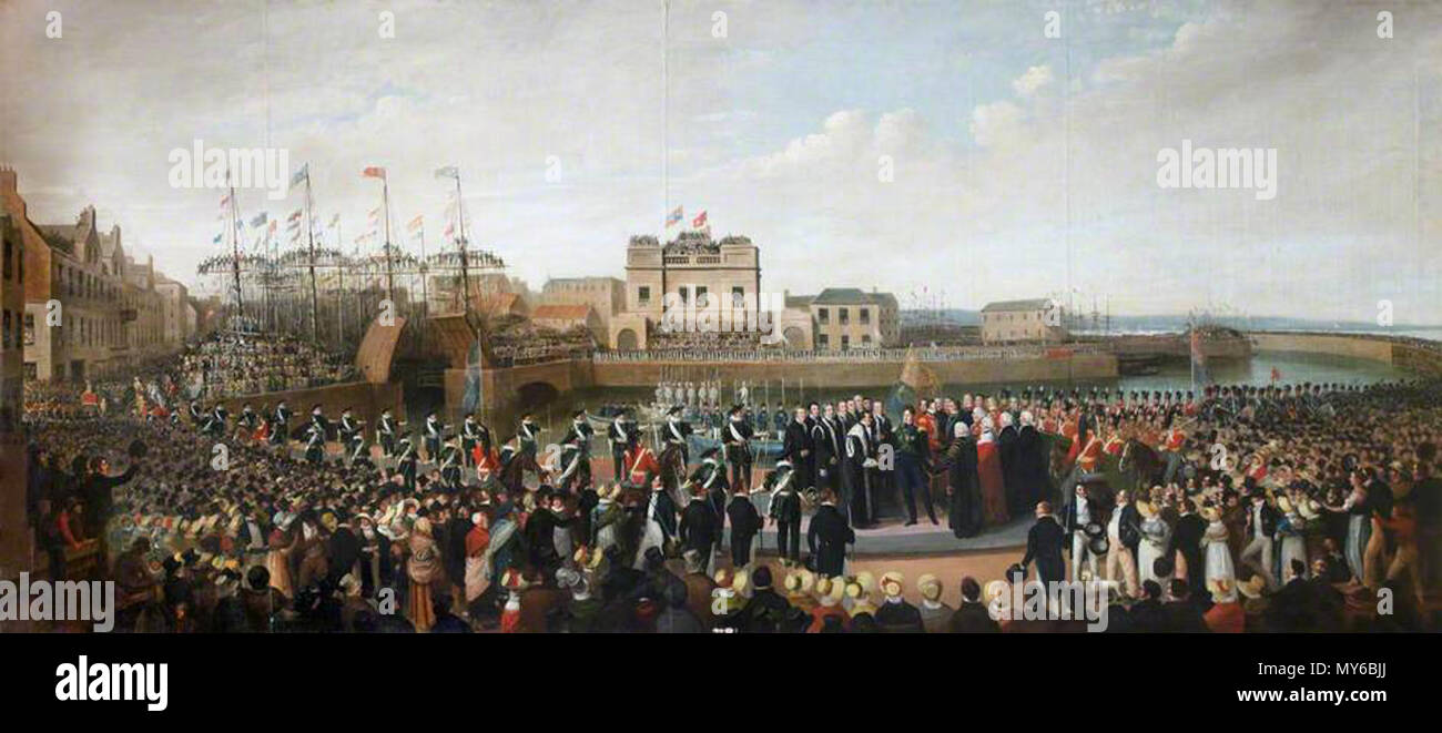 . English: George IV landing at Leith by Alexander Carse died 1843 . 18 ...