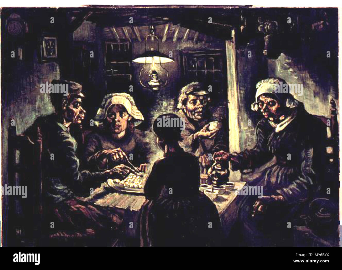 The potato eaters, 1885, by van gogh hi-res stock photography and ...