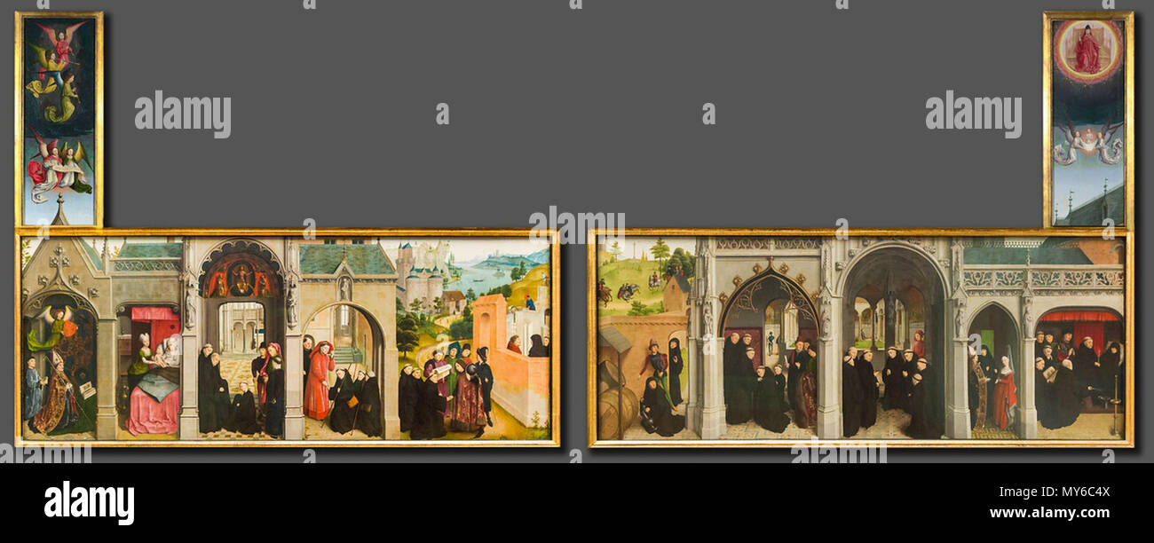 . English: Simon Marmion, Saint Bertin Altarpiece, ca 1459 ...