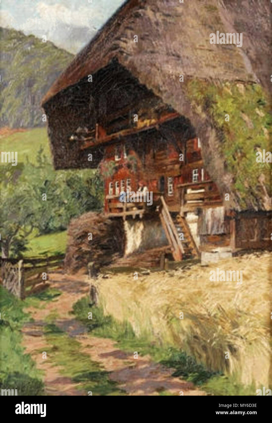 . Deutsch: Schwarzwaldhaus von Curt Liebich . Unknown date; ca. 1920 ...