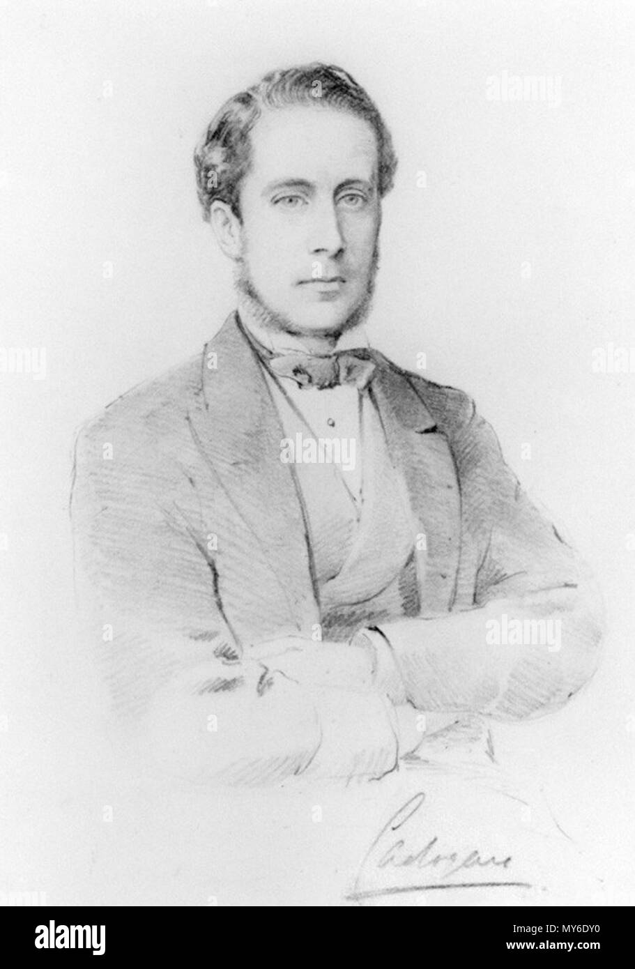 . Portrait of George Cadogan, 5th Earl Cadogan . 1870s. Frederick ...