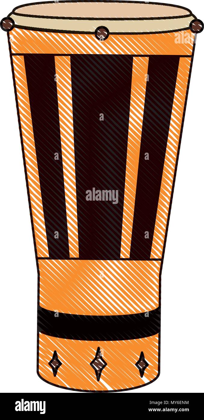 samba drum icon over white background, vector illustration Stock Vector ...