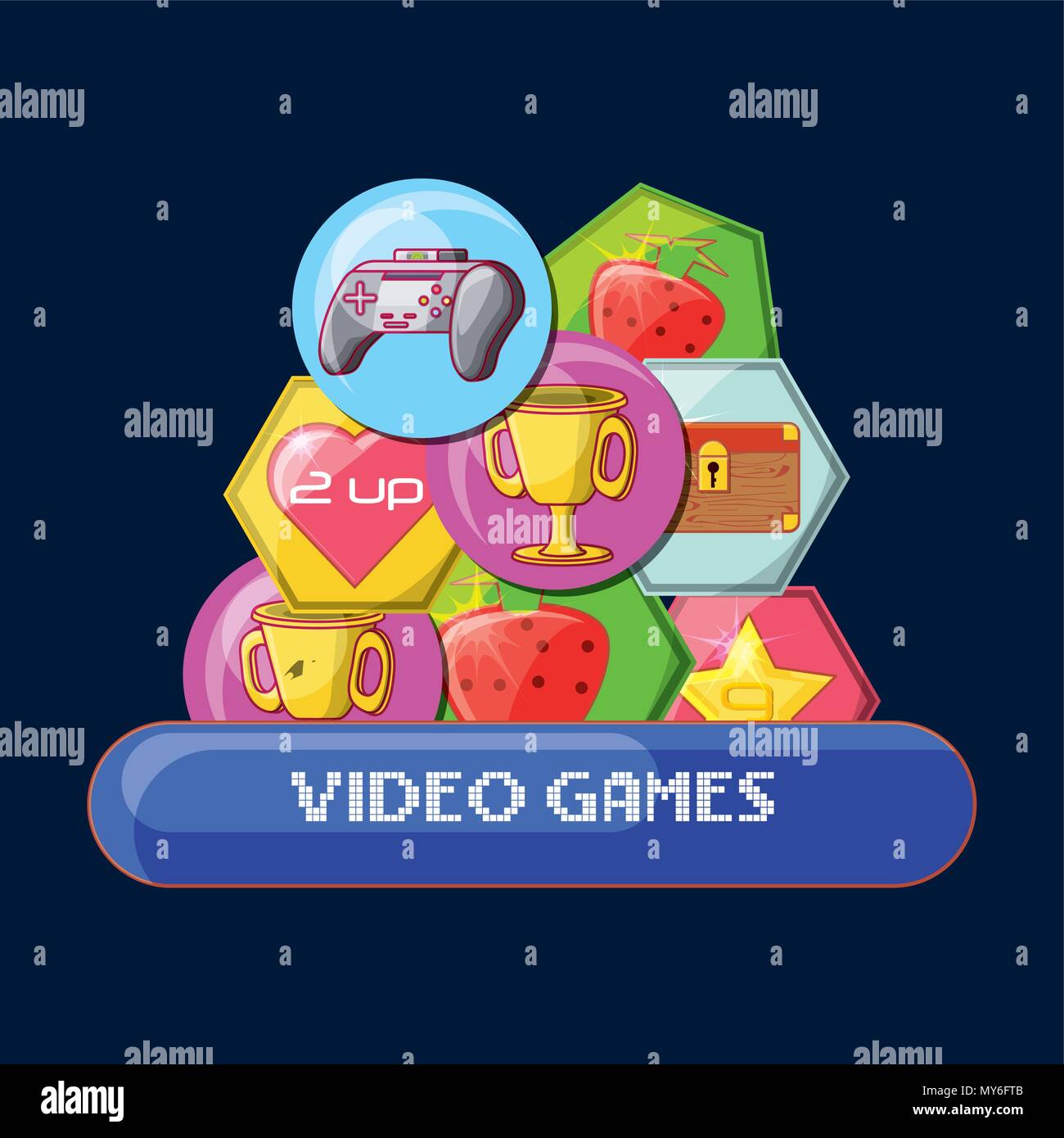 Video games box Stock Vector Images - Alamy