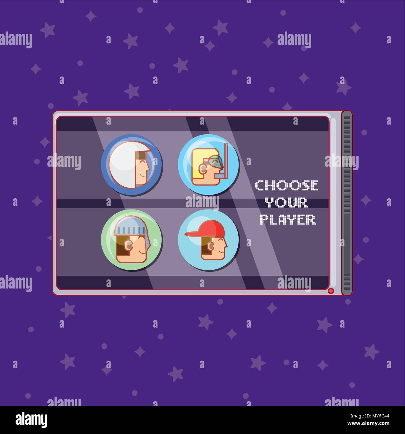 portable video game icon over background, colorful design. vector ...