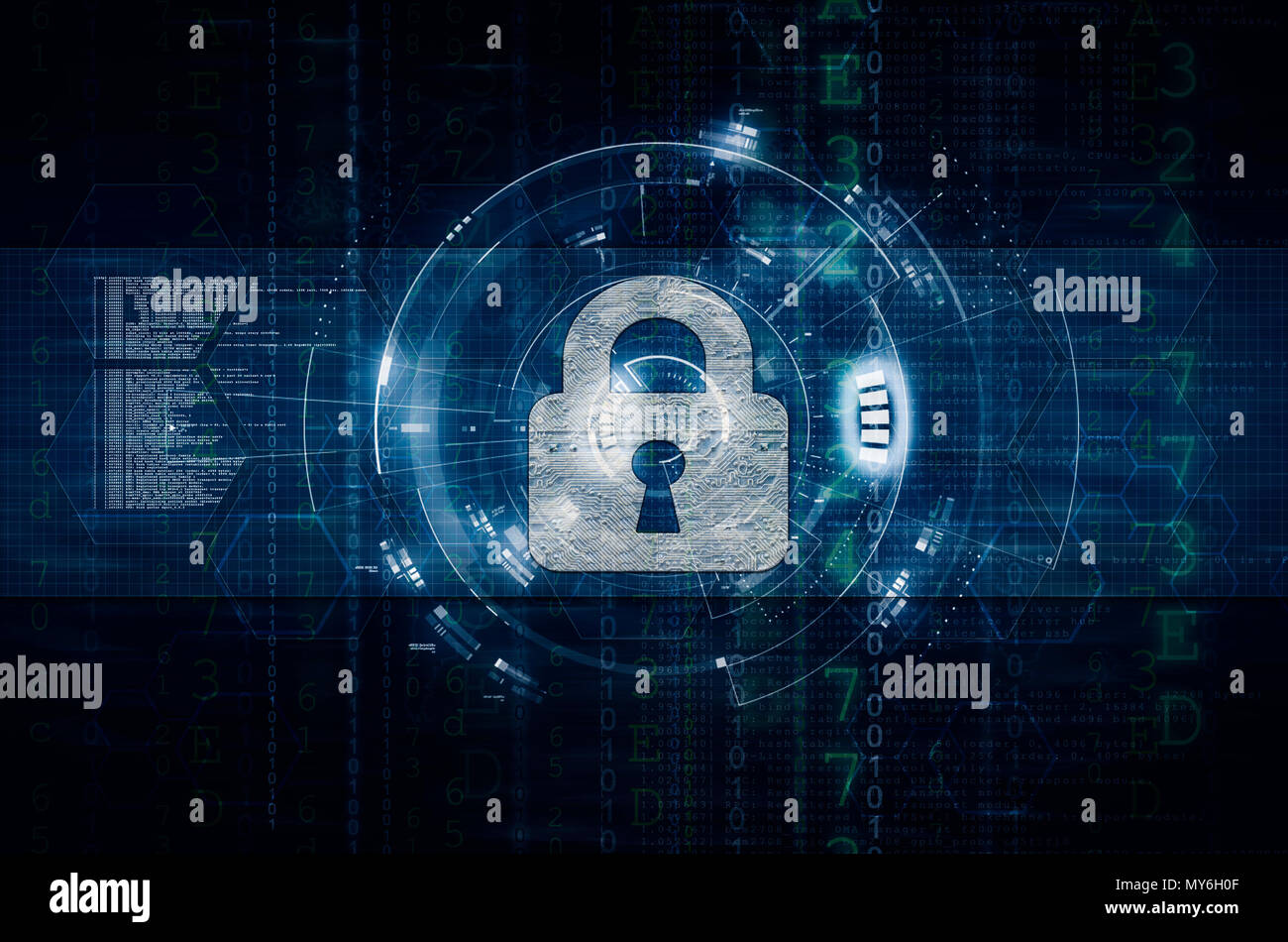 Internet and data security artwork Stock Photo - Alamy