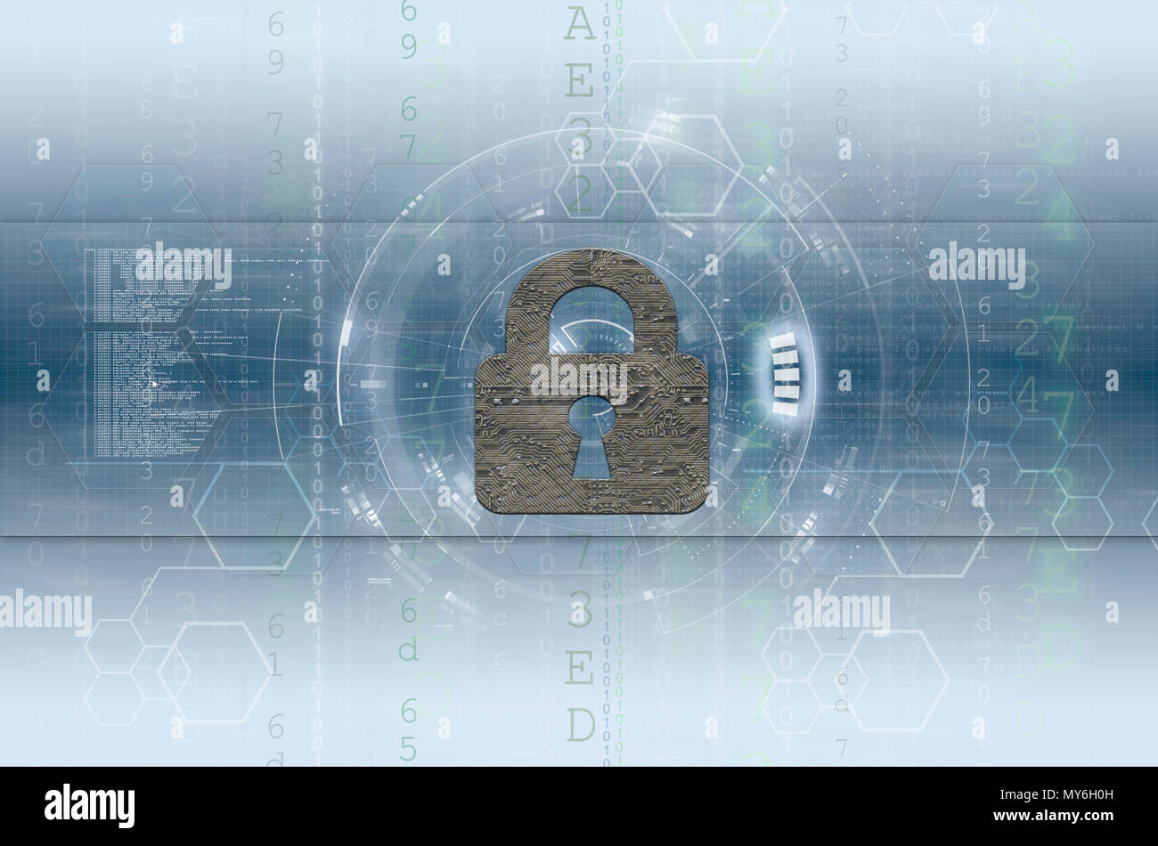 Internet and data security artwork Stock Photo - Alamy